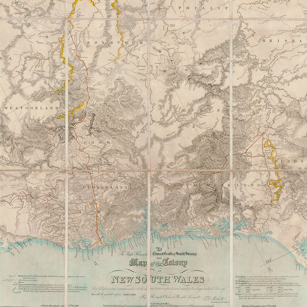 Thomas Livingstone Mitchell’s Map of the Nineteen Counties (1832 – 1836 ...